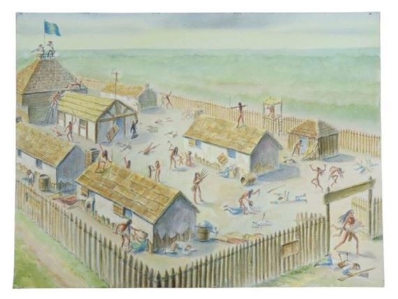 Tom Jones | ILLUSTRATION COLONIAL FORT | MutualArt
