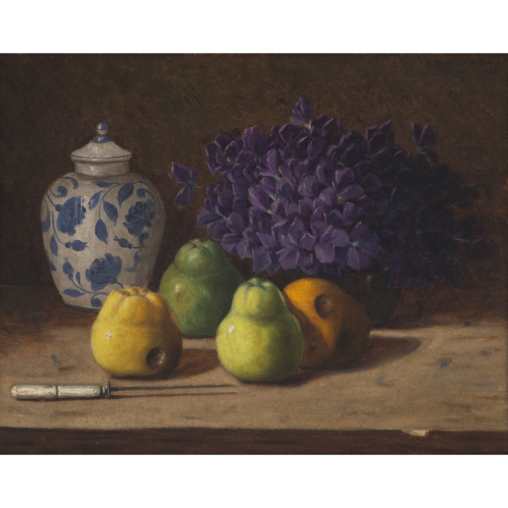 Clodomiro Amazonas | VIOLETAS PÊRAS E PORCELANA (1938) | MutualArt