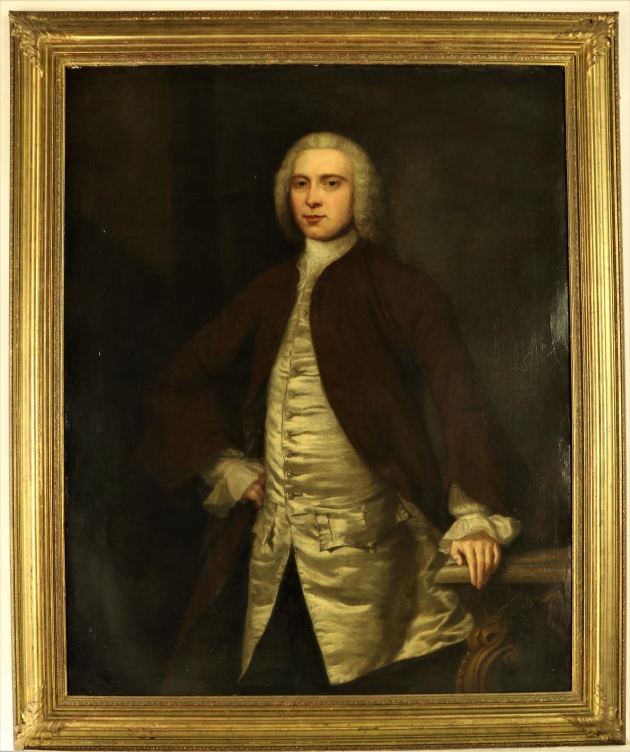 Stephen Slaughter | Portrait of Gentleman in grey Wig, with grey ...