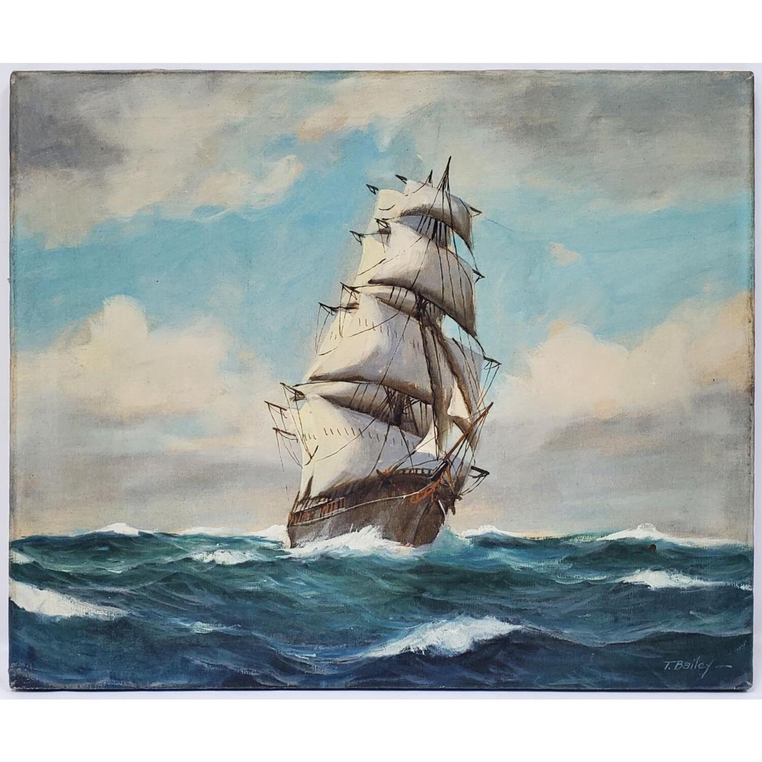 T. Bailey | Ship at Sea | MutualArt