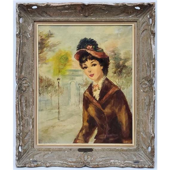 Andre Durand | Beautiful French Girl (Circa 1930s) | MutualArt