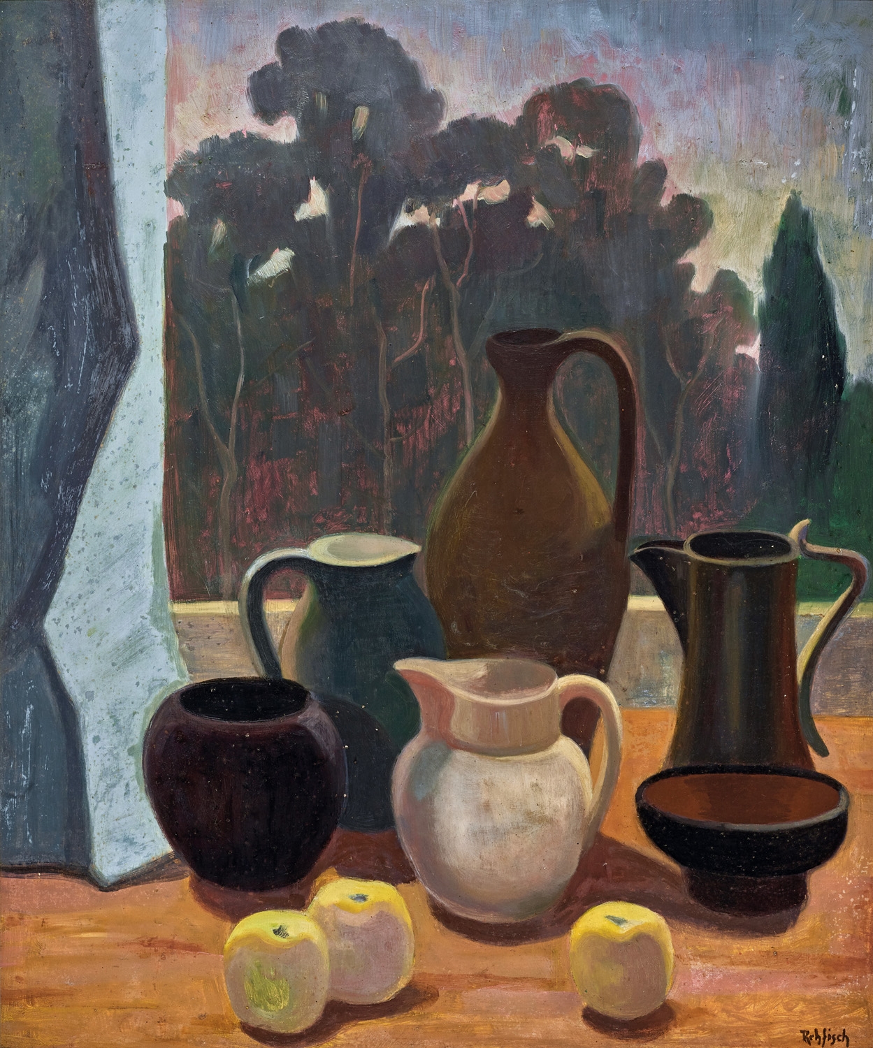 Alison Rehfisch | Pots on the Terrace | MutualArt