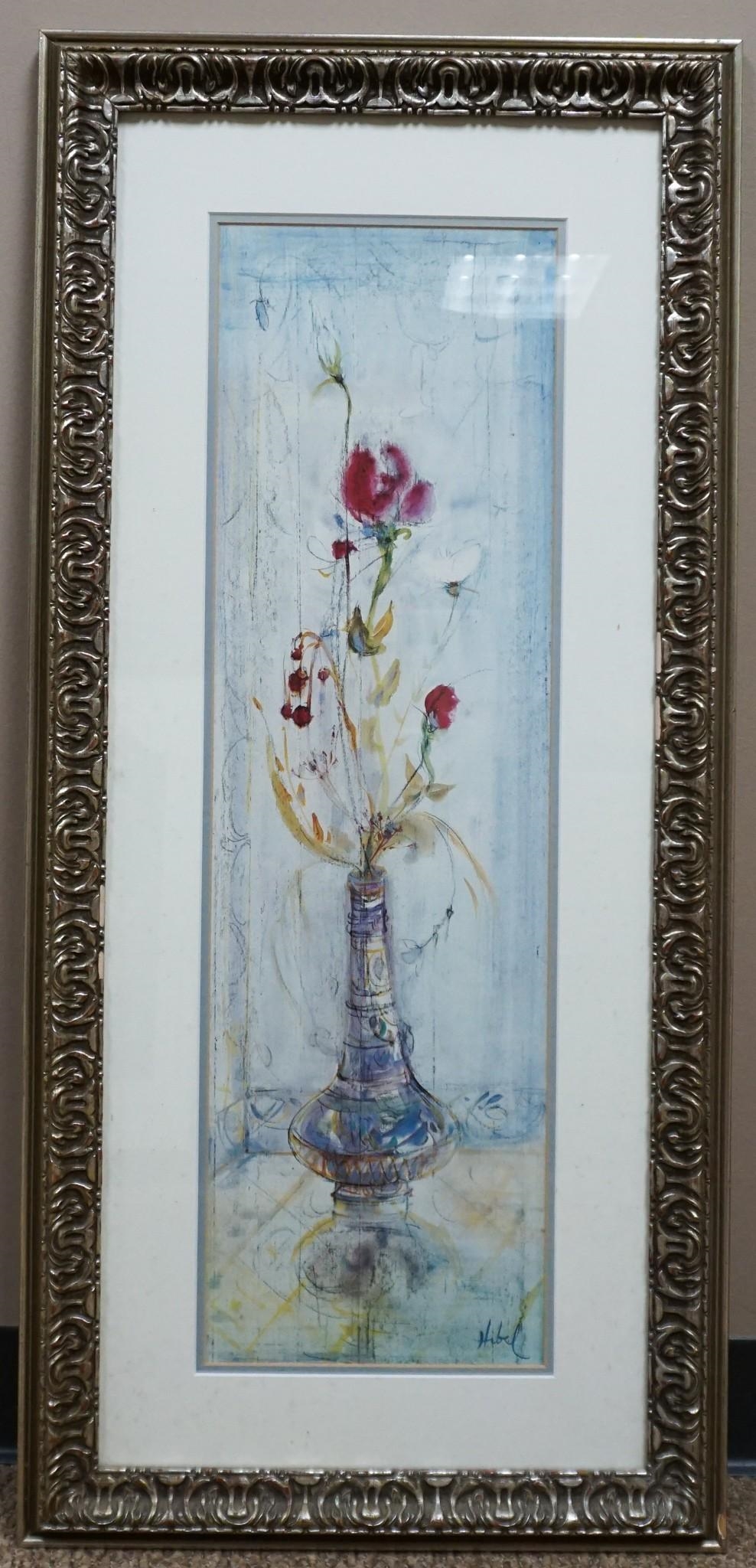 Edna Hibel | A Tall Rose | MutualArt