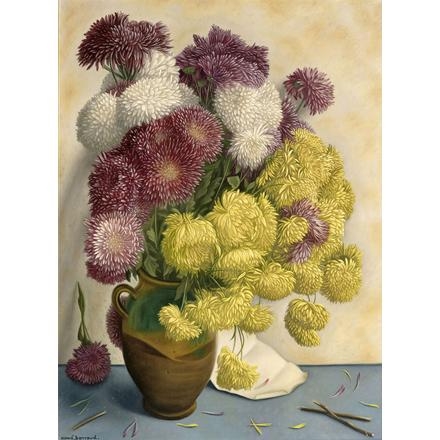 Aime Barraud | Bouquet de fleurs dans un pot en terre cuite | MutualArt