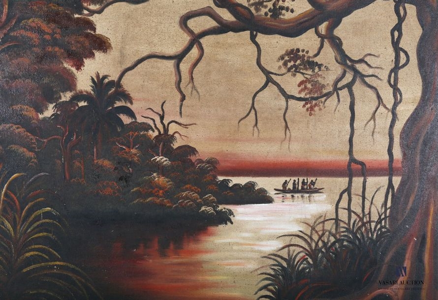 Gaspard de Mouko | Animated lake landscape | MutualArt