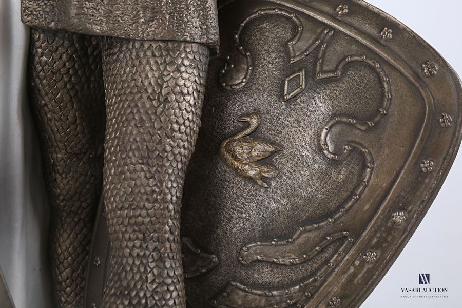 Paul Philippe | A draped warrior with a winged helmet holding his sword ...