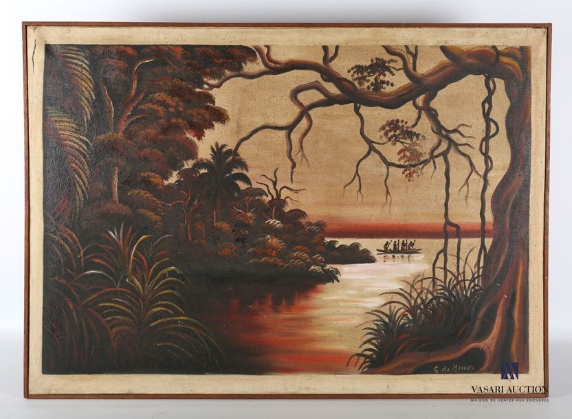 Gaspard de Mouko | Animated lake landscape | MutualArt
