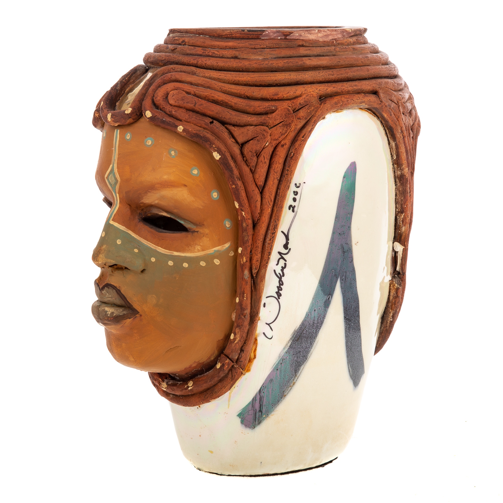 Woodrow Nash | Head Bust Sculpture (1948) | MutualArt
