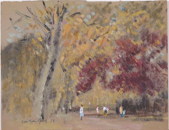 Henri André Martin | Promenade au Parc de la Tête d'Or (1998) | MutualArt