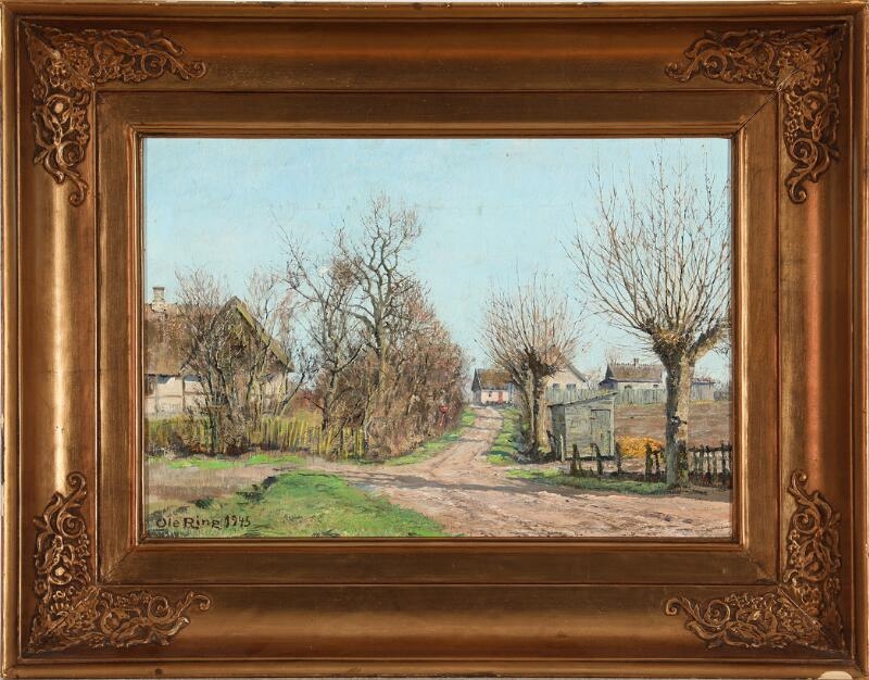 Ole Ring | View from a village (1945) | MutualArt