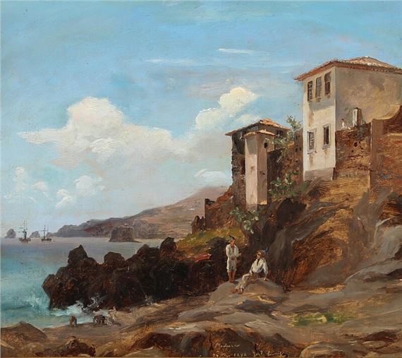 Carl Frederik Sørensen | Kysten ved Madeira (1846) | MutualArt