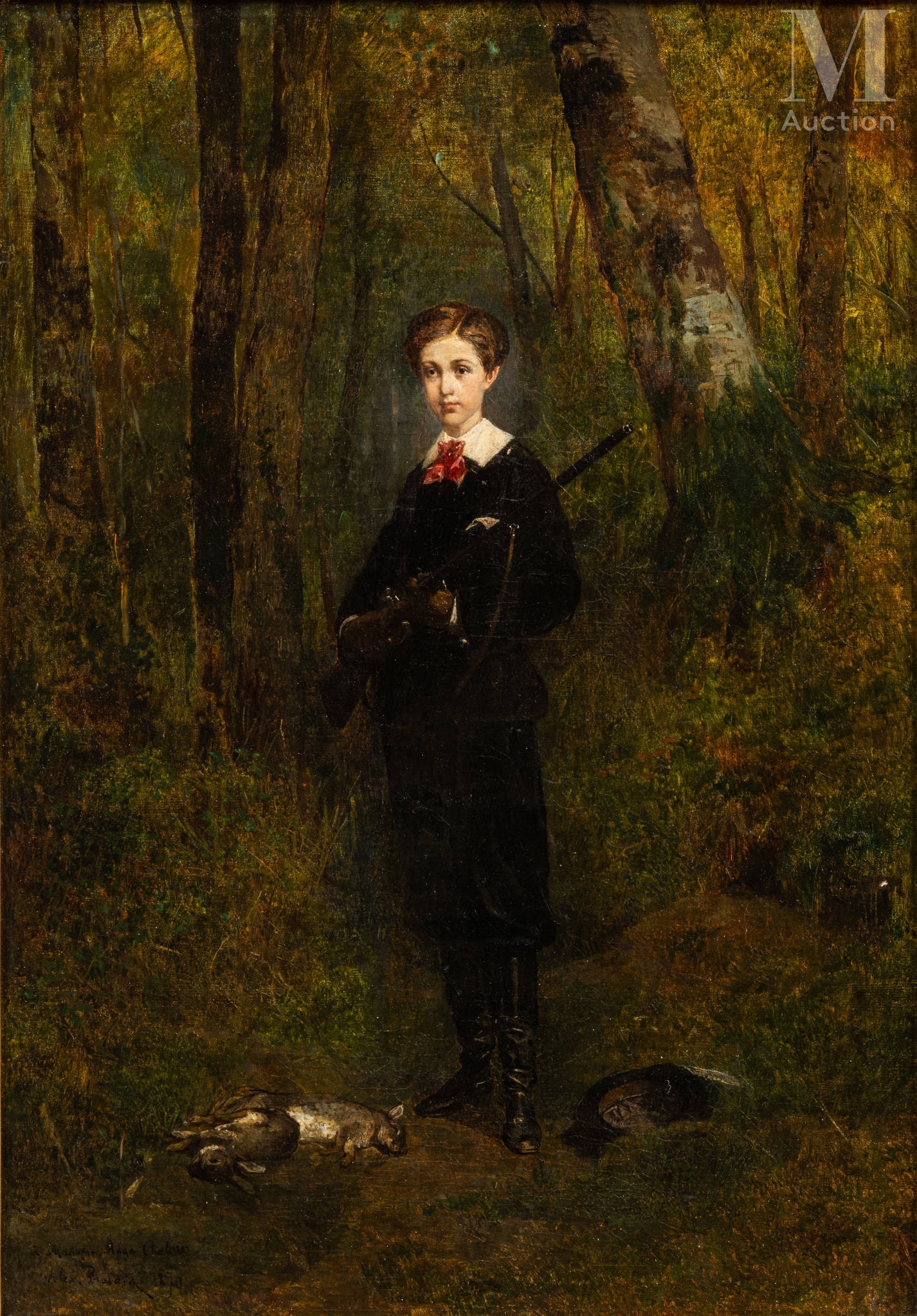 Paul Alexandre Protais | Un jeune chasseur (1870) | MutualArt