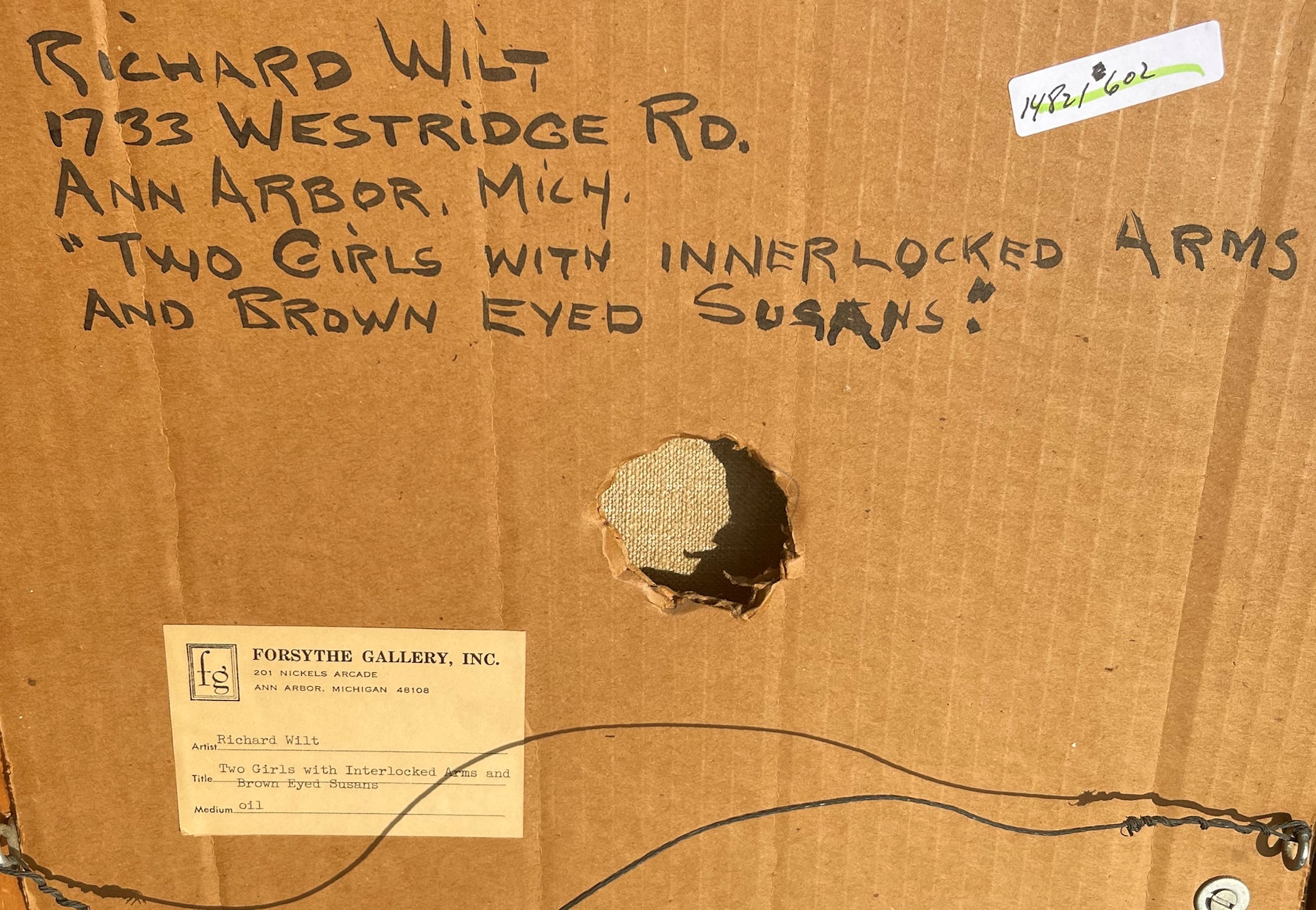 Richard Wilt | ''Two Girls with Interlocked Arms and Brown-Eyed Susans ...