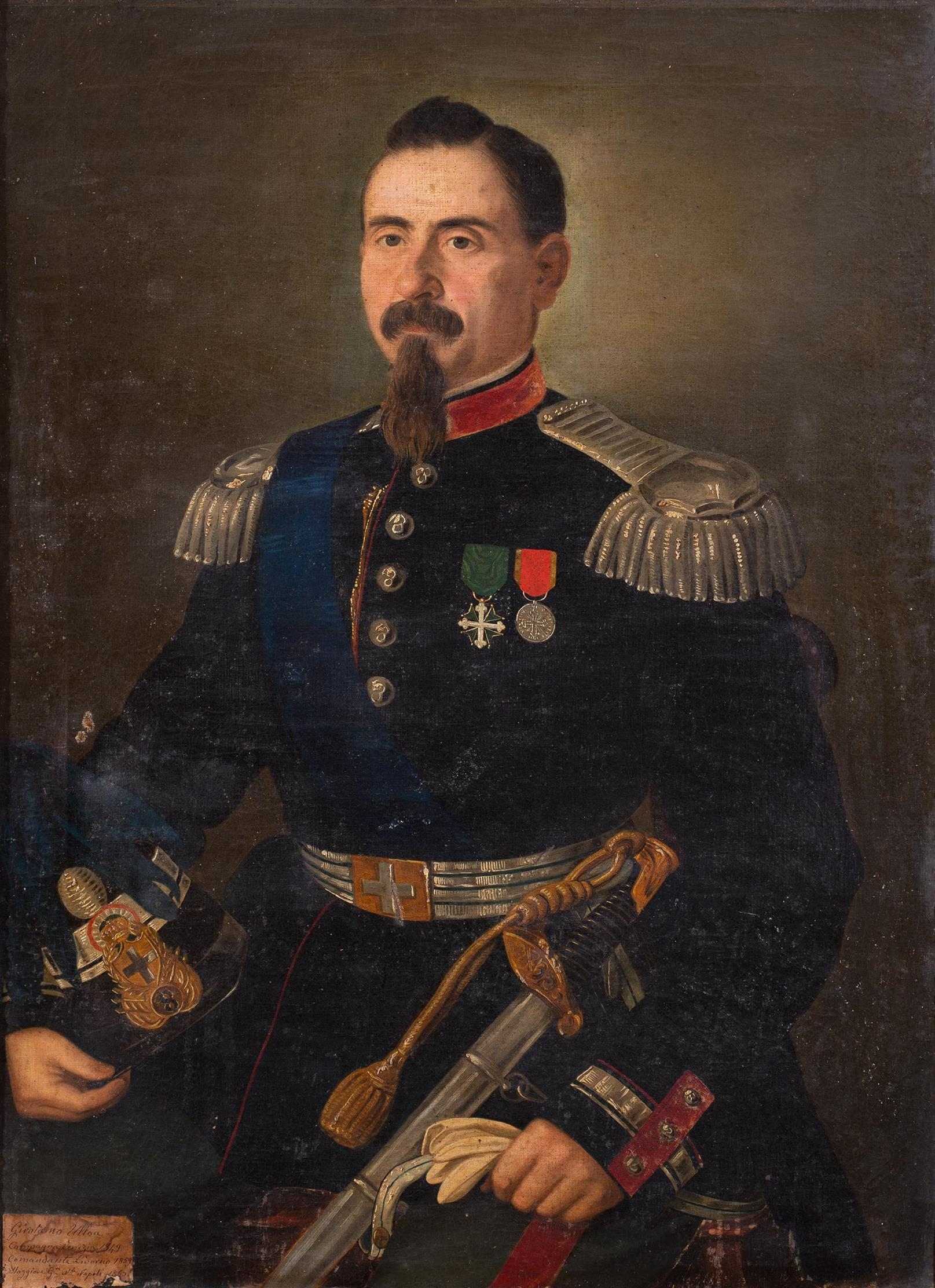 Southern School, 19th Century | Ritratto del Generale Girolamo Calà ...