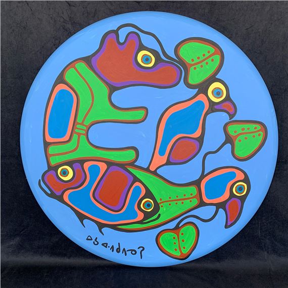 Norval Morrisseau | Circle of Animal Spirits | MutualArt