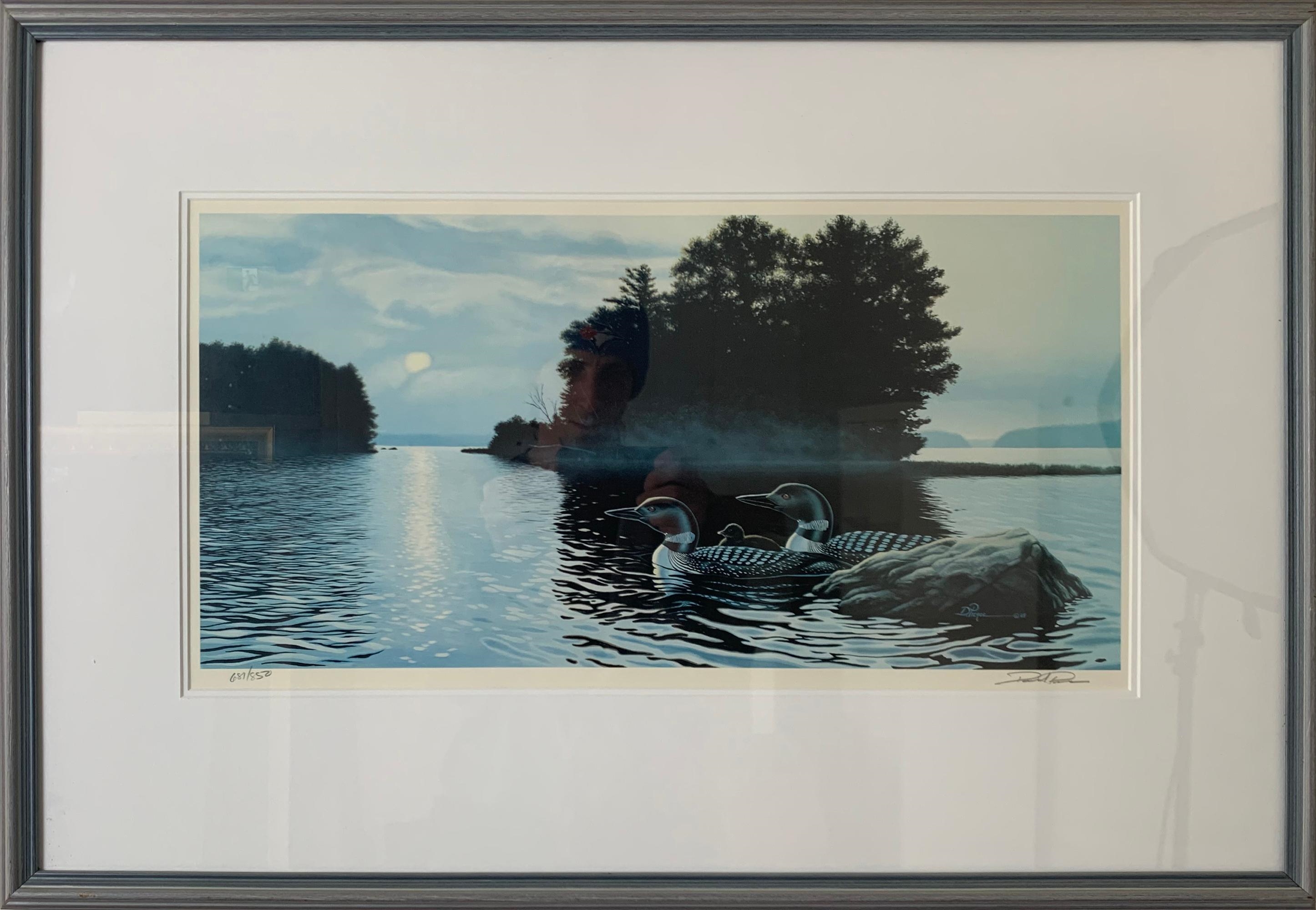 Danny Pierce | Loons on Sunset Lake | MutualArt
