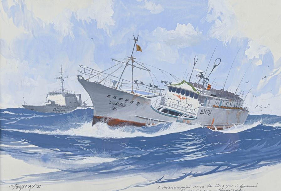 John Pendray | Arraisonnement de la Sengshang par la Glorieuse en ...