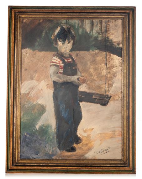 Martin Wallaert | boy near the swing | MutualArt