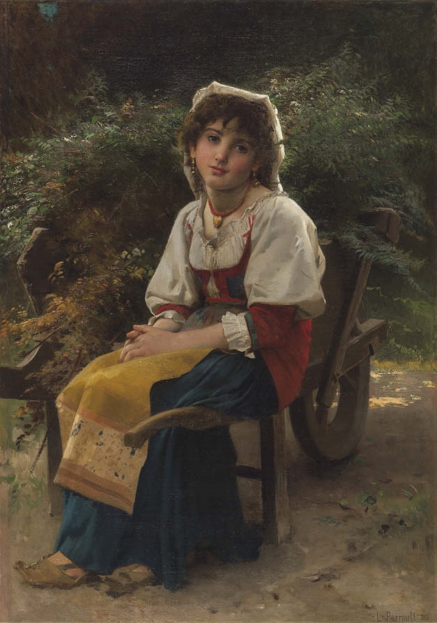 Léon Jean Bazile Perrault | LE GOÛTER (1880) | MutualArt