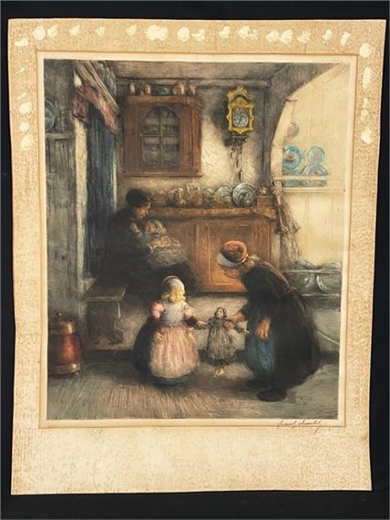 Frantz Charlet | Frantz Charlet (Belgian 1862-1928) Hand Colored ...