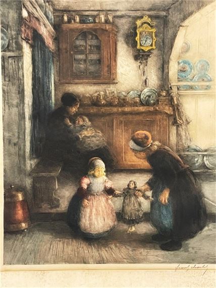 Frantz Charlet | Frantz Charlet (Belgian 1862-1928) Hand Colored ...