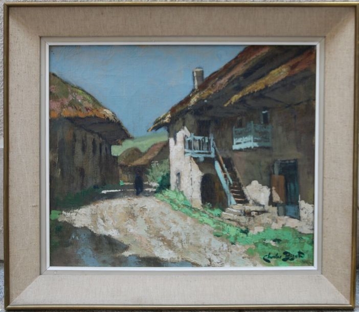 Charles Henry Bizard | The farmhouse | MutualArt