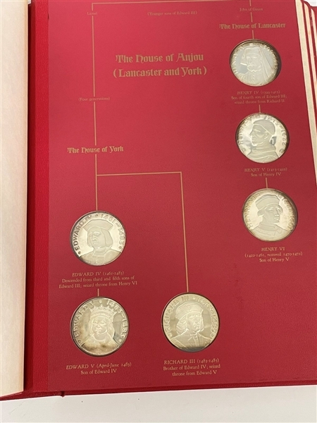 Franklin Mint | The Kings and Queens of England 43 Piece Sterling ...
