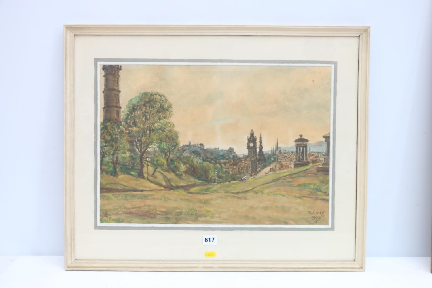 Robert Craig | Edinburgh from Calton Hill (1972) | MutualArt