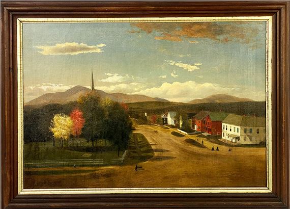 James Hope | Overview of Vermont village (Circa 1860) | MutualArt