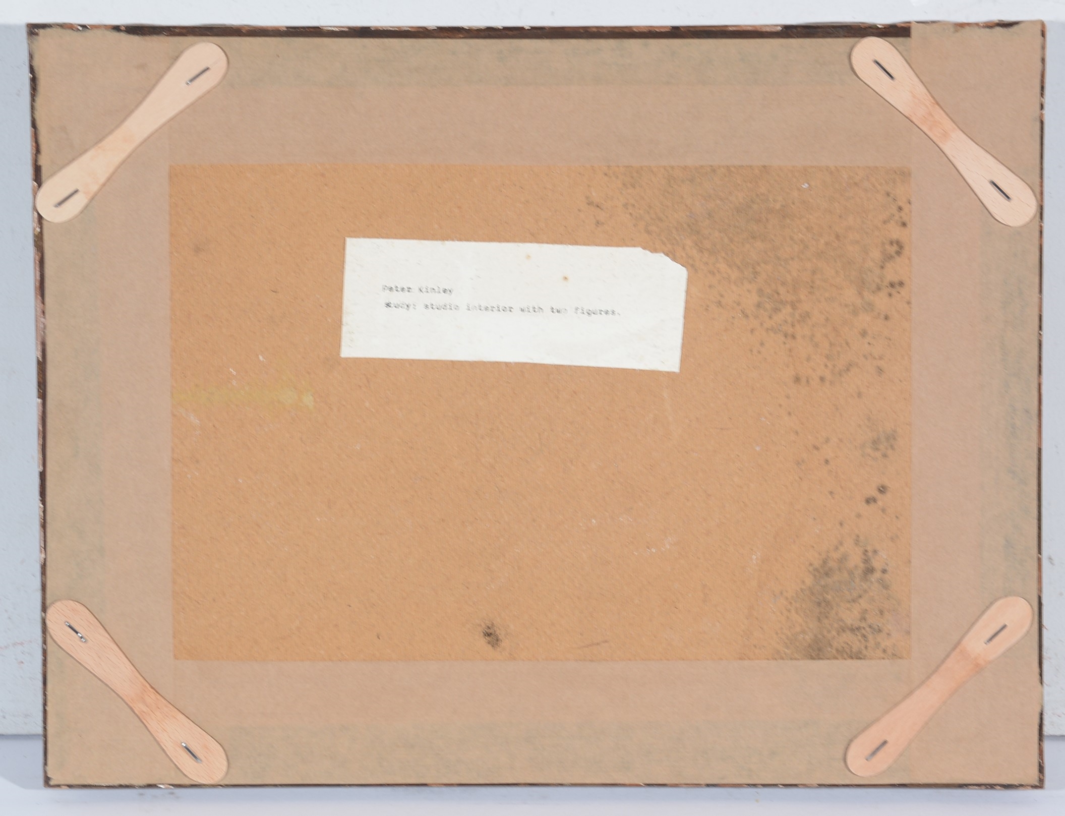 Peter Kinley | Studio Interior with Two Figures | MutualArt