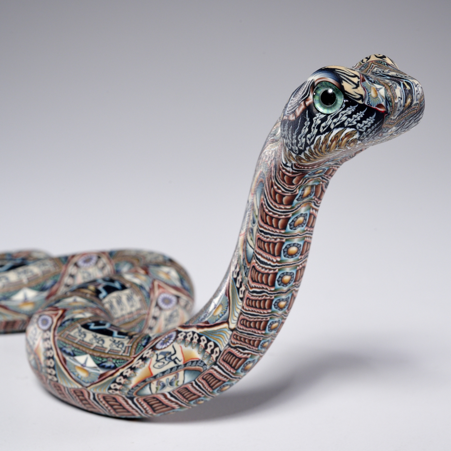 Jon Stuart Anderson | Jon Stuart Anderson polymer clay snake | MutualArt