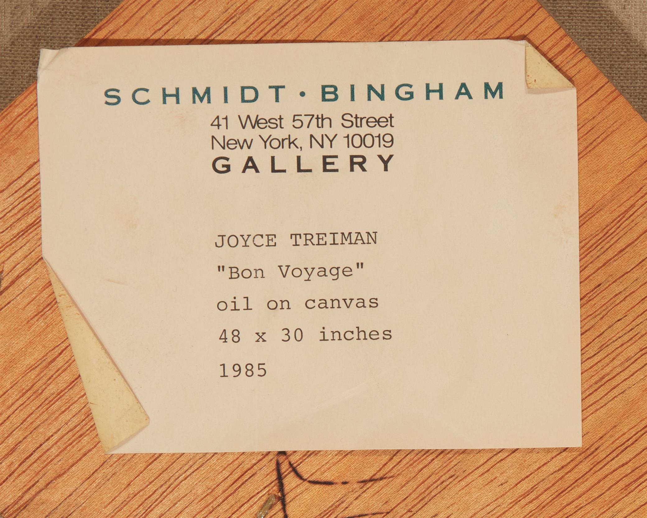 Joyce Treiman | Bon Voyage (1985) | MutualArt