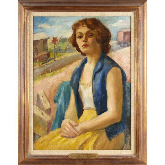 George Kenneth Hartwell | Portrait of a Young Woman | MutualArt