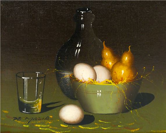 Violette de Mazia | Violet De Mazia Still Life with Eggs & Gourds ...
