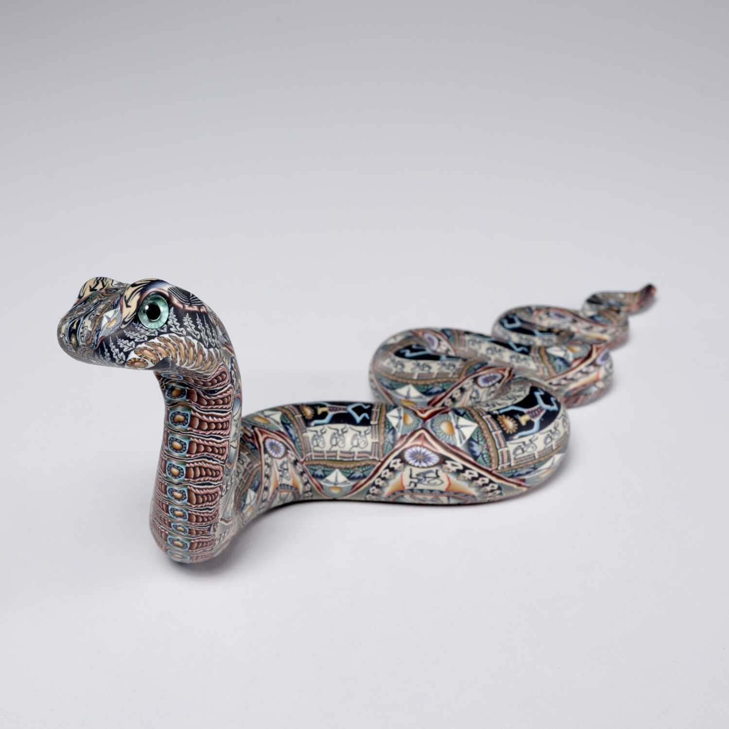 Jon Stuart Anderson | Jon Stuart Anderson polymer clay snake | MutualArt
