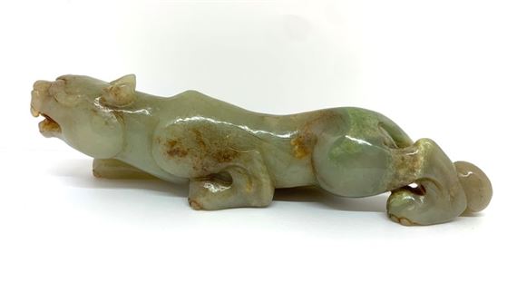 Chinese School, 20th Century | Jade tiger (20th Century) | MutualArt