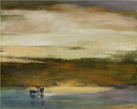 Ann Lindsell-Stewart | Abstract Landscape with Cattle | MutualArt