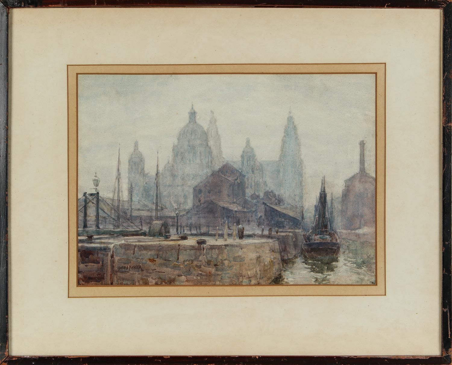 David A. Baxter | LIVERPOOL DOCK OFFICES AND THE LIVER BUILDING FROM ...