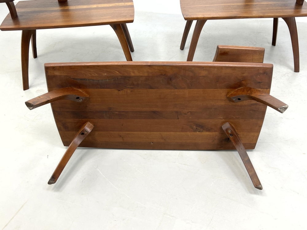 Carl Bissman | 3 pc Walnut Tables | MutualArt