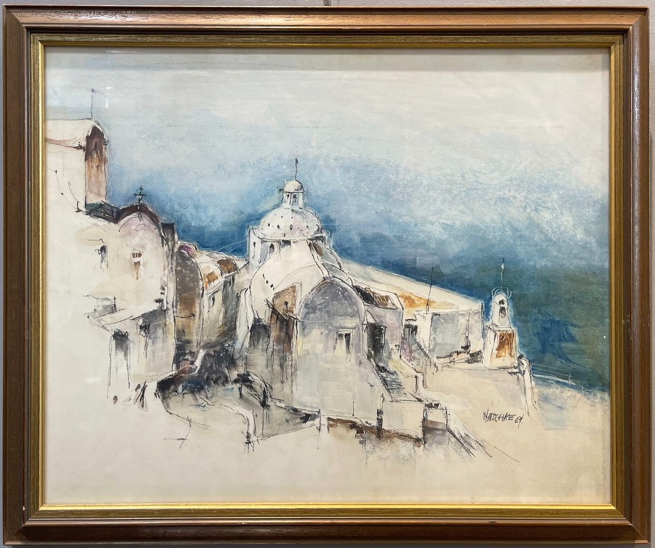 Detlev Nitschke | Blick auf Santorin in Griechenland | MutualArt