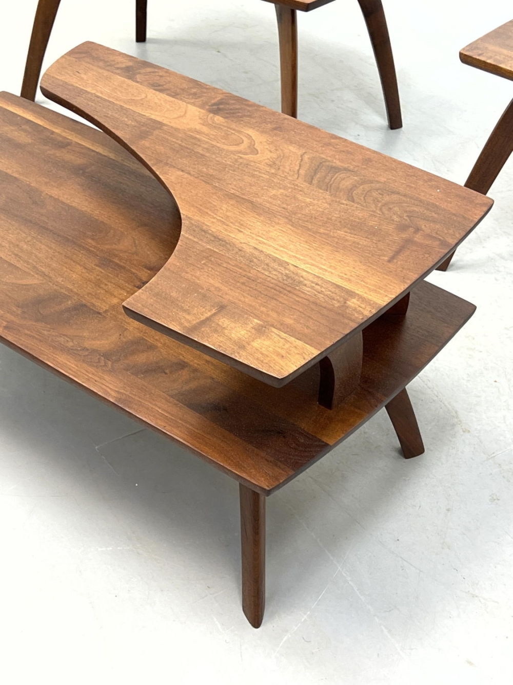 Carl Bissman | 3 pc Walnut Tables | MutualArt