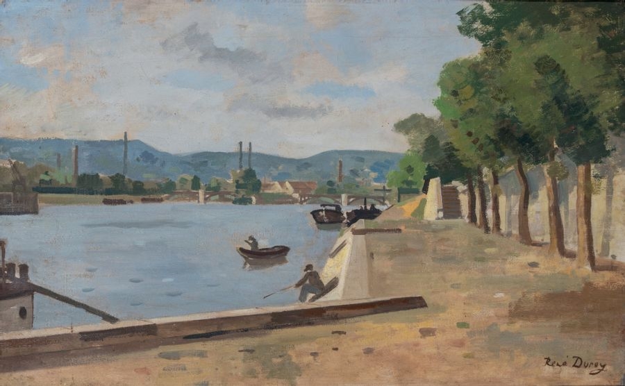 Rene Durey | River landscape | MutualArt