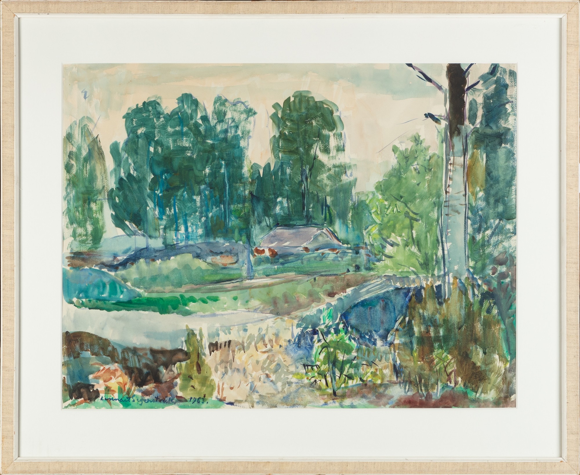 Lennart Segerstråle | Forest landscape (1965) | MutualArt