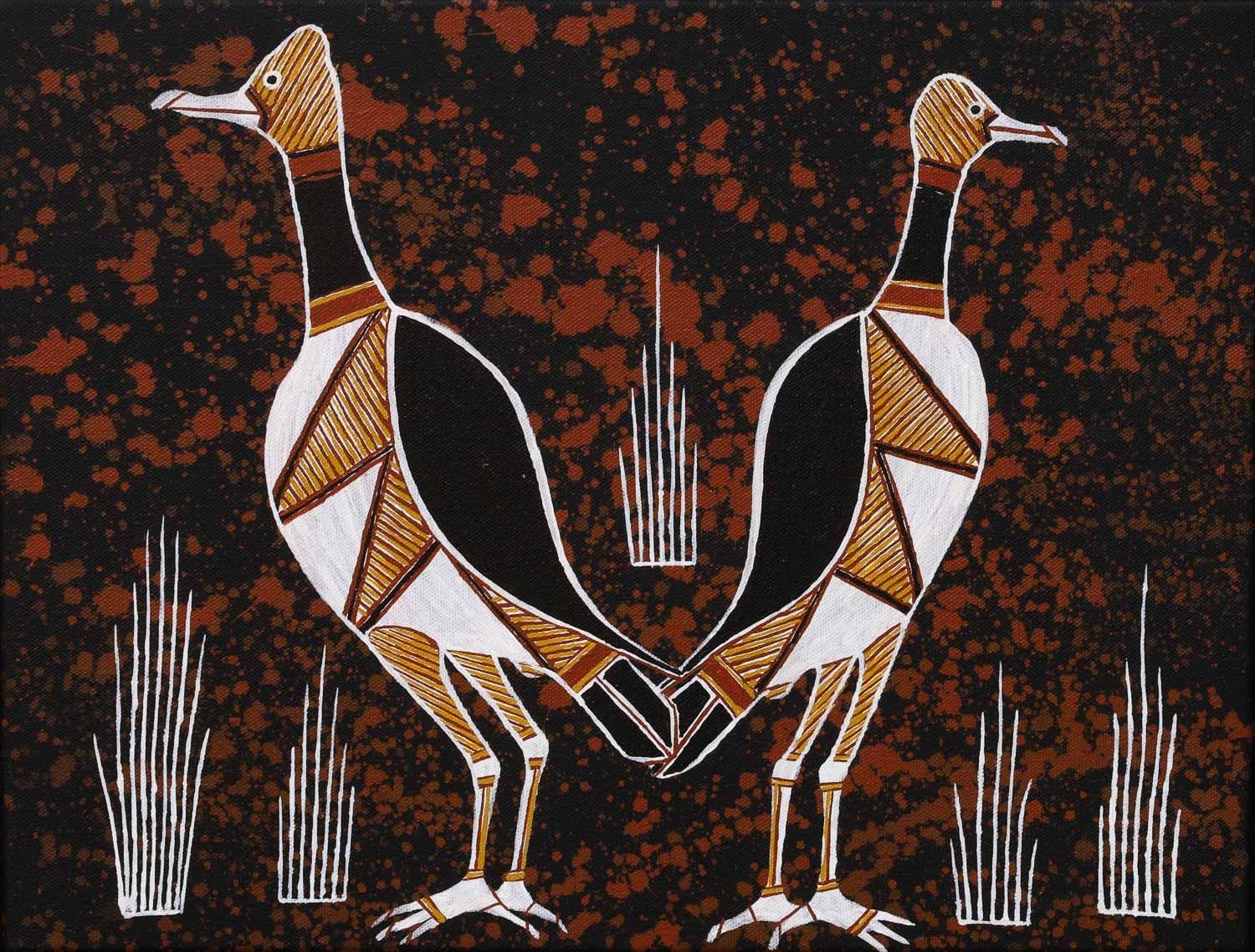 Graham Badari | Brolgas (2019) | MutualArt