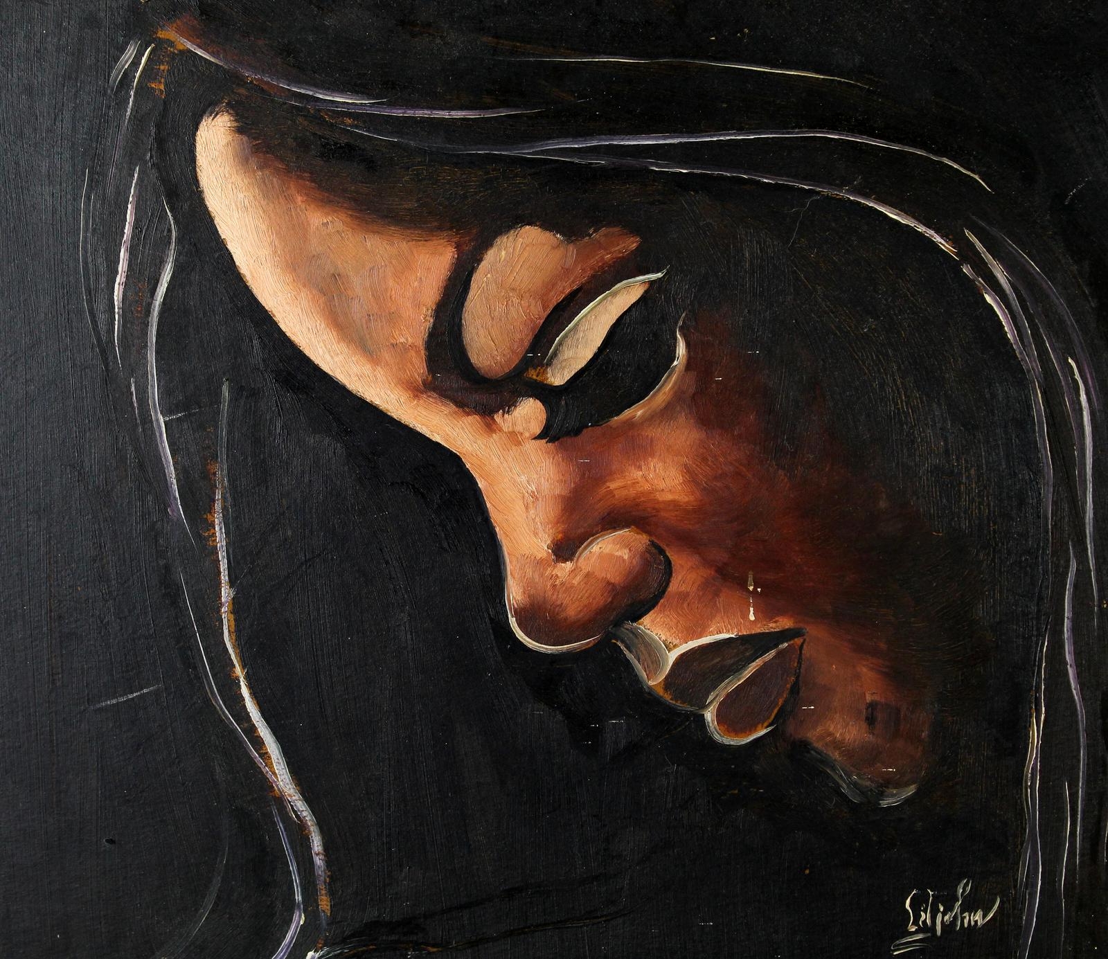 John Maynor | Portrait of a lady in left profile. | MutualArt