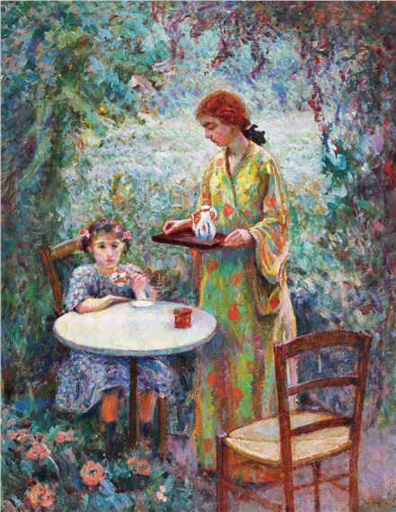 Samuel Mutzner | Tayu-San in the Garden (1913) | MutualArt