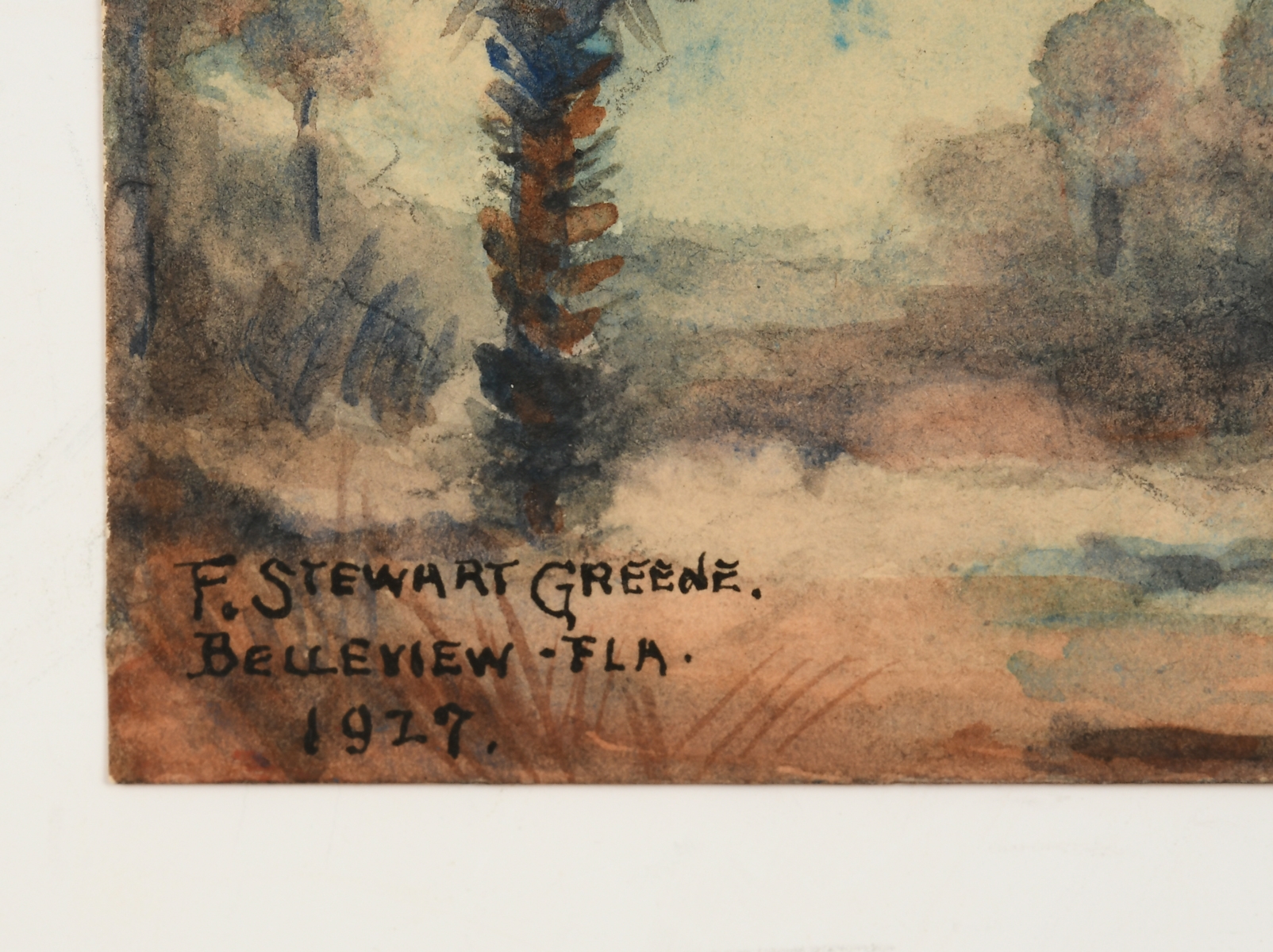 Fred Stuart GREENE | Two Florida Watercolors (1927) | MutualArt