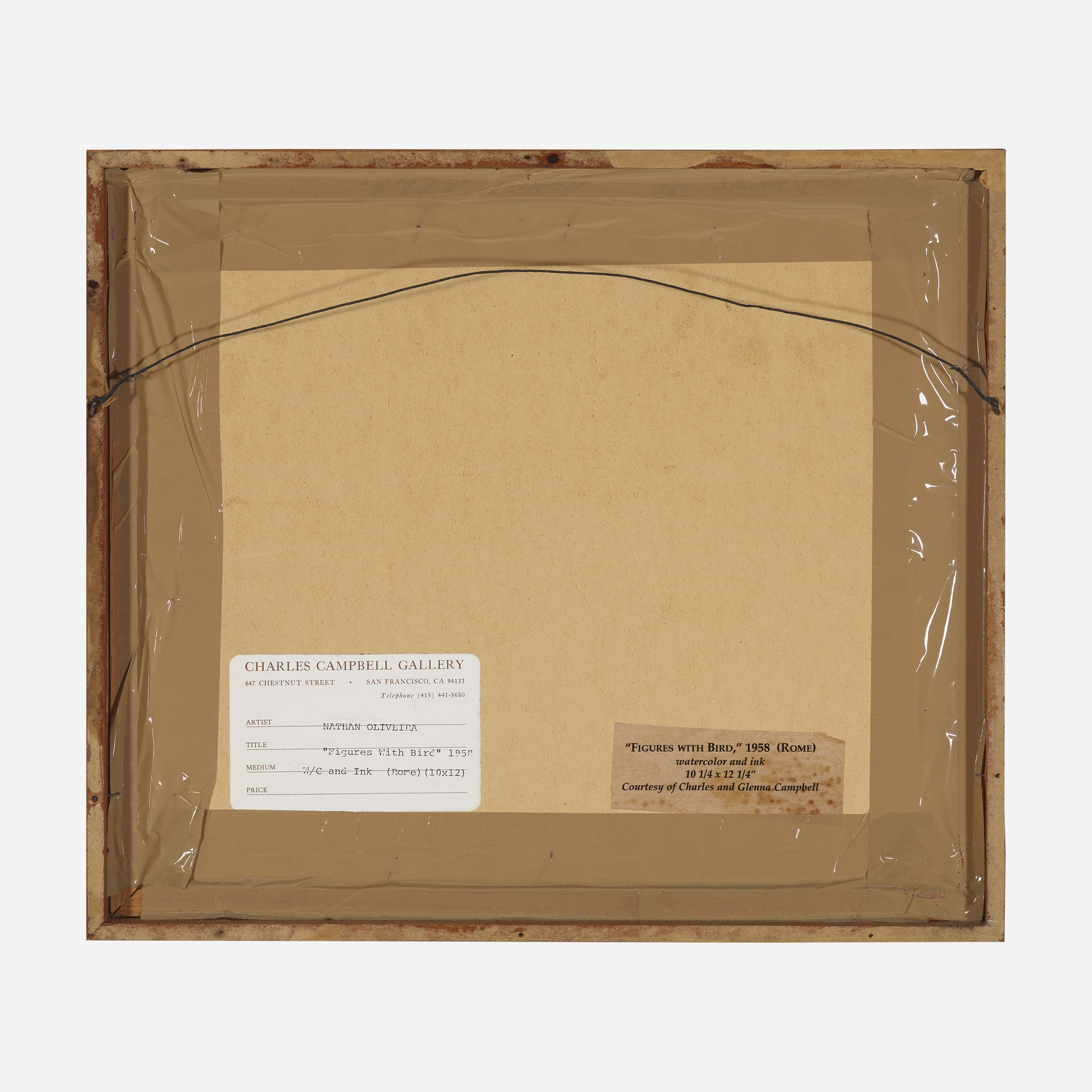 Nathan Oliveira | Rome (1958) | MutualArt