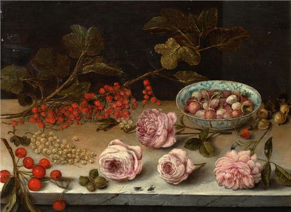 Nicolaes Gillis | Still life with flowers and fruits | MutualArt