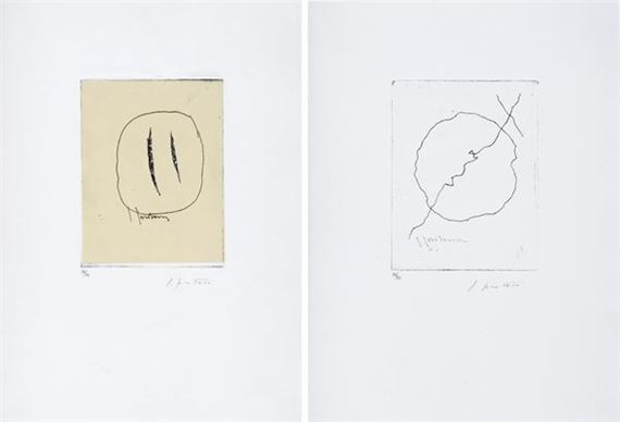 Lucio Fontana | Spatial concept (1962) | MutualArt